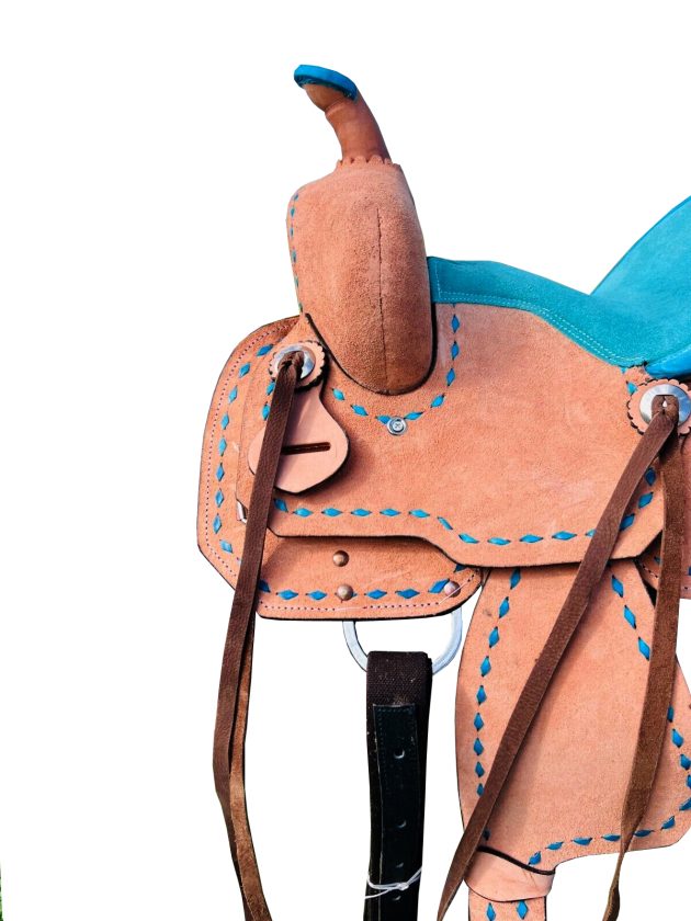 Western Horse Barrel Saddle Leather Tack Set - Sazaar Tack